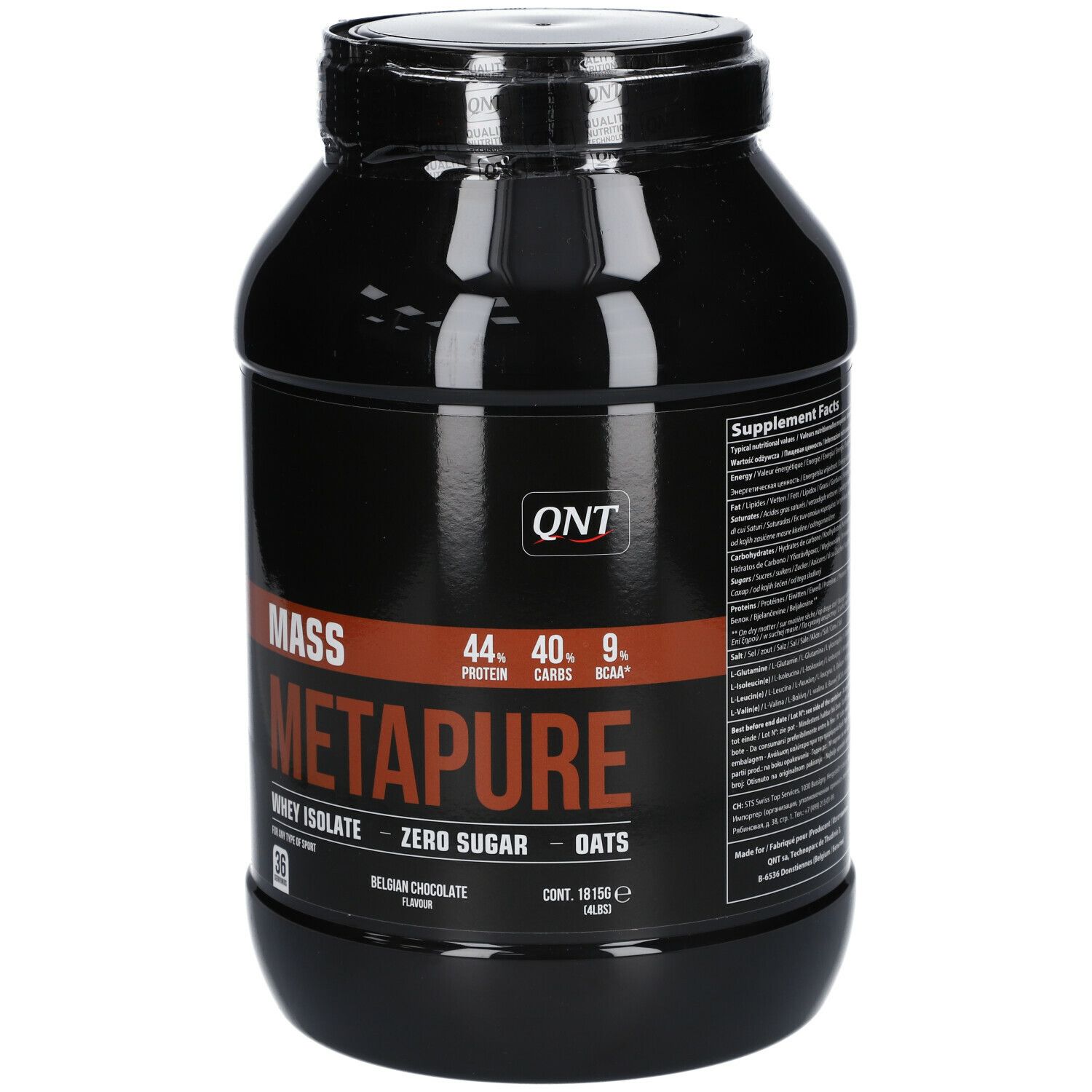 QNT Metapure Mass Belgian Chocolate - shop-pharmacie.fr