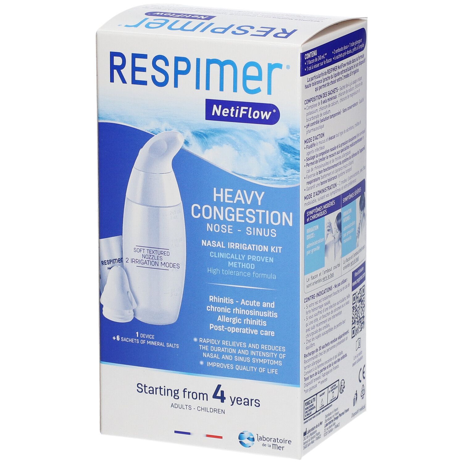 Respimer® NetiFlow® Kit d'irrigation nasale - shop-pharmacie.fr
