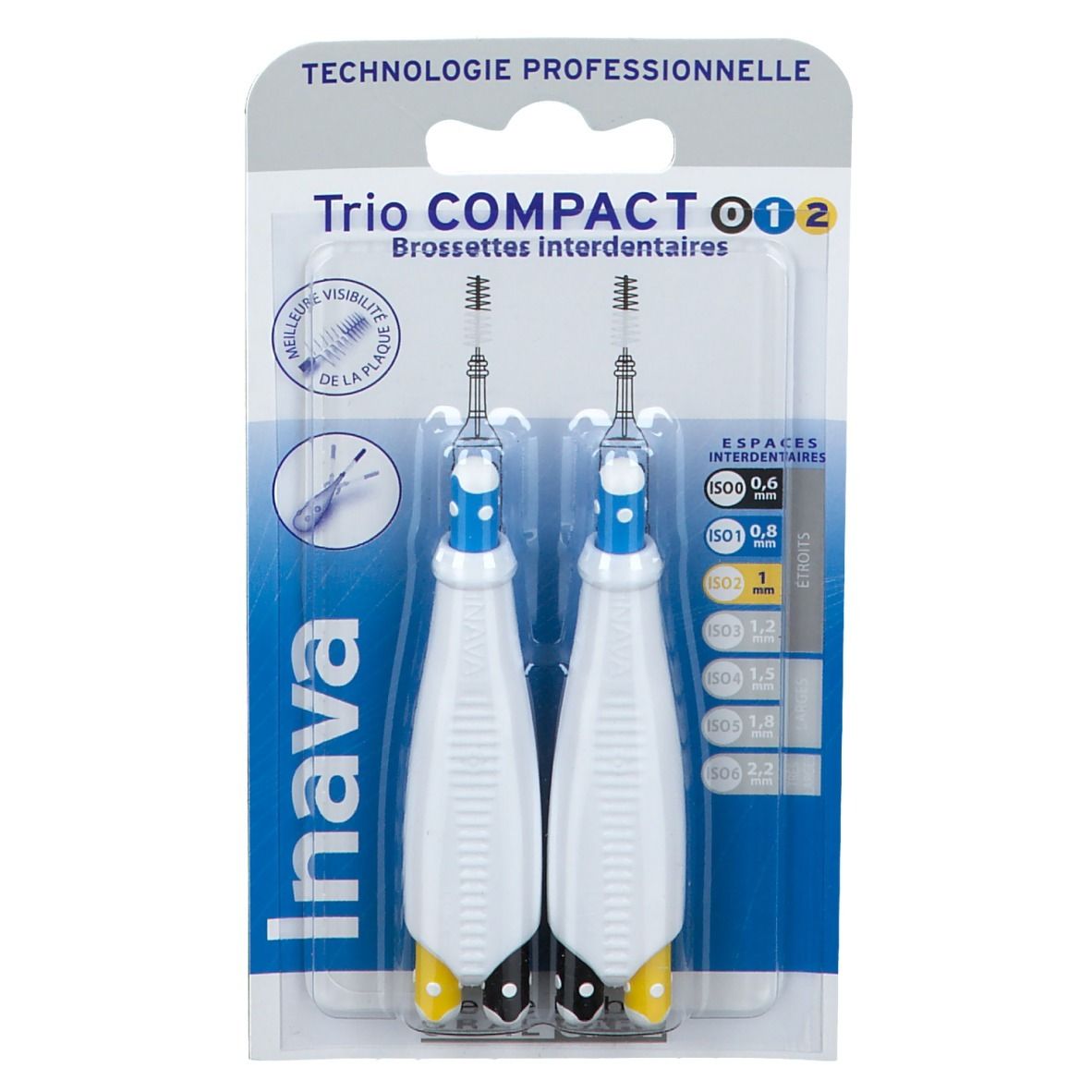 Inava Trio COMPACT Brossettes interdentaires S 0,6 + 0,8 + 1 mm - shop ...